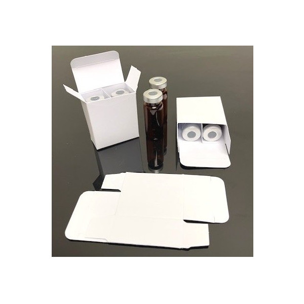 White 5ml 10ml Vial Boxes - Double Barrel