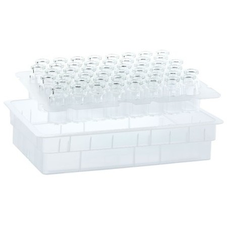 10ml Open Sterile Nested Tray ISO 10R Clear Vials, Ready to Fill, Tray ...