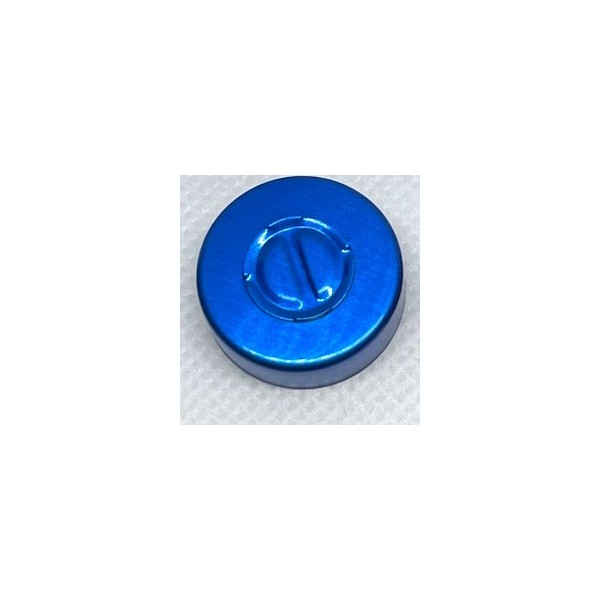 Sapphire Blue 20mm Center Tear Vial Seals
