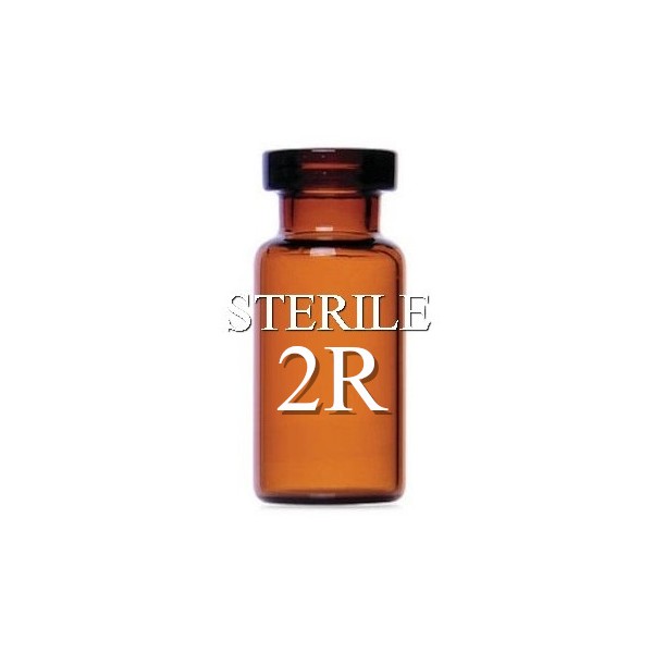 ISO 2R amber open sterile nested vials in trays of 228 pieces: $225.00