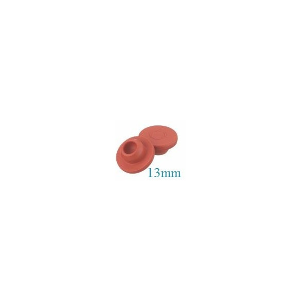 13mm Red Vial Stopper, Bag of 1000